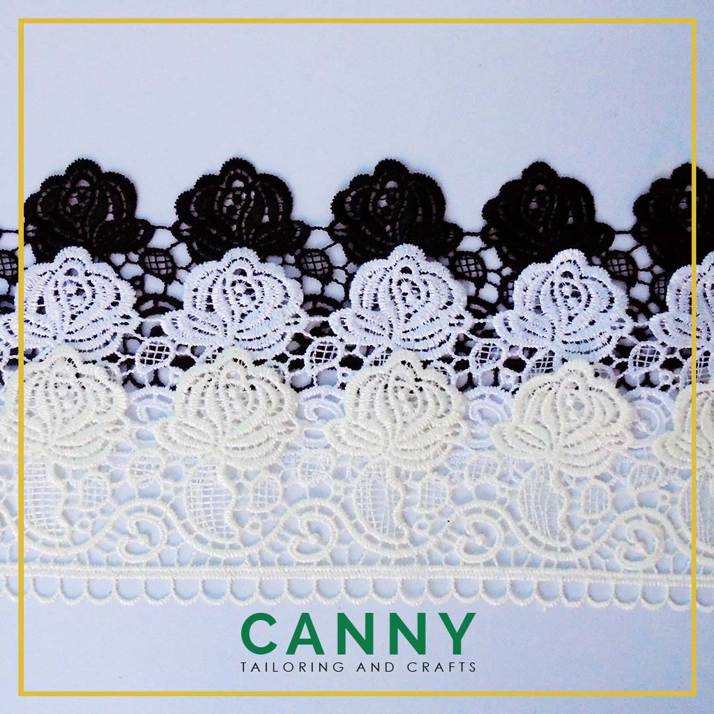E-LACE FLOWER / RENDA BAJU BUNGA [KOD 8032716100042] (1 METER) | Shopee ...