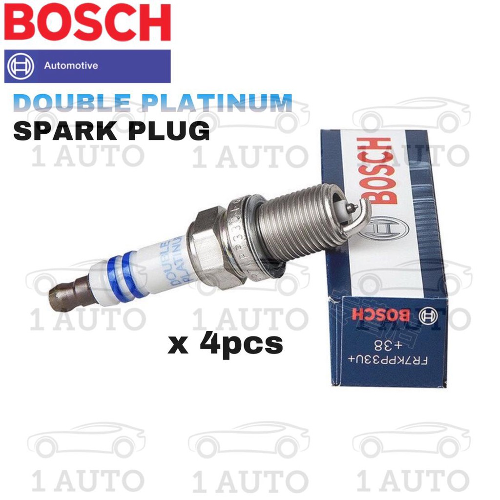 BOSCH DOUBLE PLATINUM SPARK PLUG 4PCS MERCEDES W203 C200 KOMPRESSOR ...