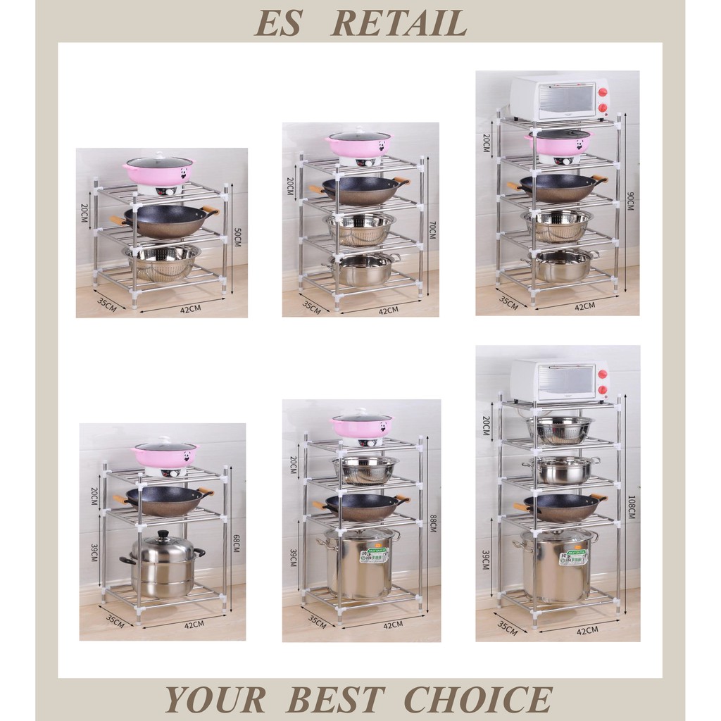 Kitchen cooking pot rack Kitchen rack Wok rack Organiser rack Pot rack ...