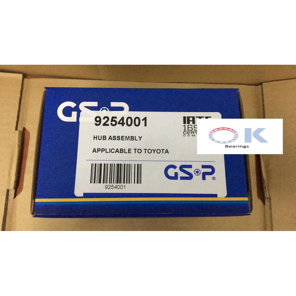 TOYOTA HIACE KDH200 FRONT WHEEL BEARING (GSP BRAND) | Shopee Malaysia