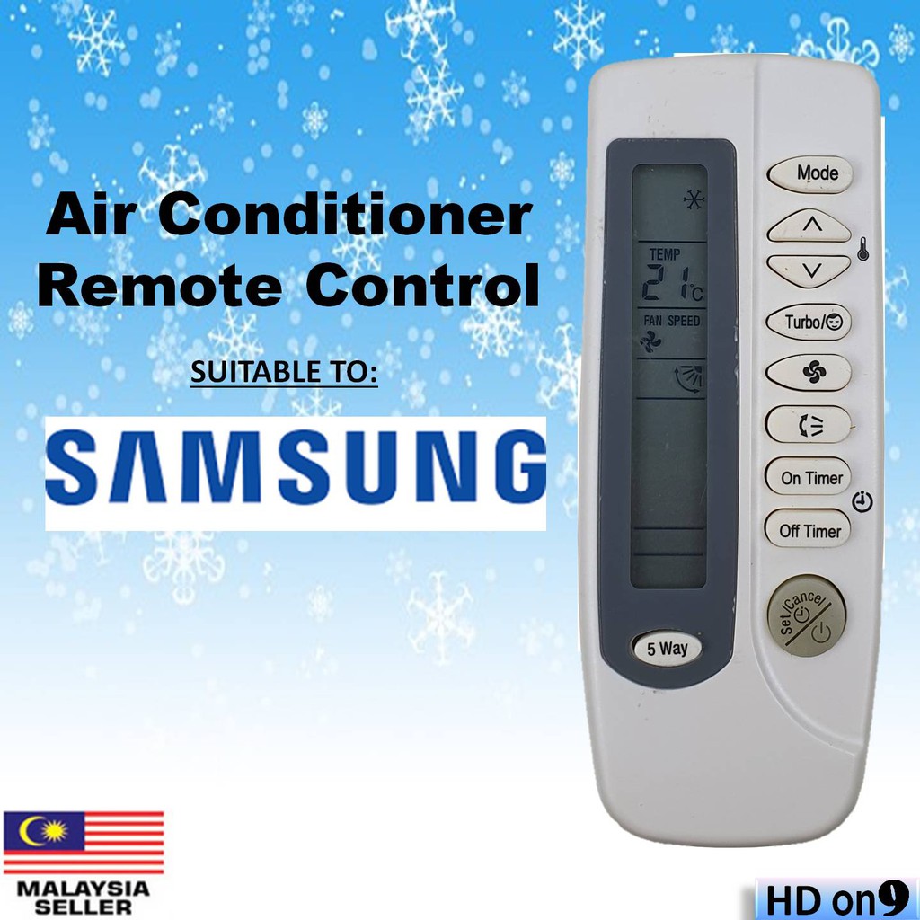 SAMSUNG Air Cond Aircon Aircond Air Conditioner Remote Control ...
