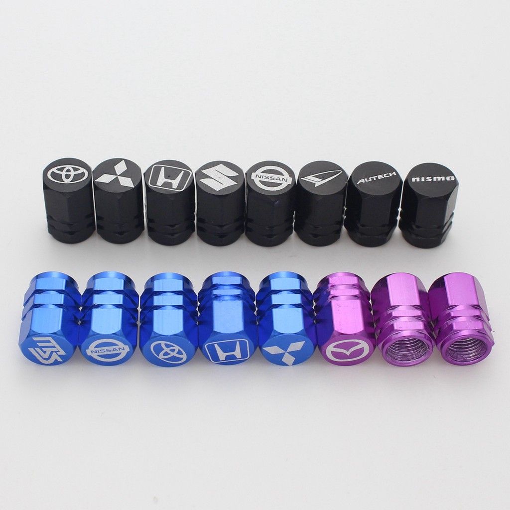 1SET(4PCS) Penutup Tube Angin Universal Alloy Tyres Dust Cap Wheel Tire ...
