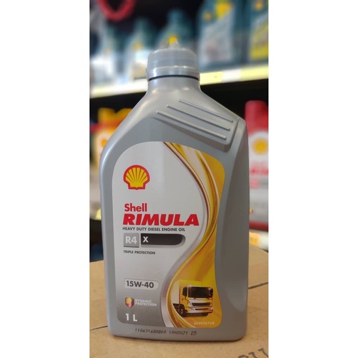 [ORIGINAL] SHELL RIMULA R4 X 15W-40 1L (PASARAN MALAYSIA) | Shopee Malaysia