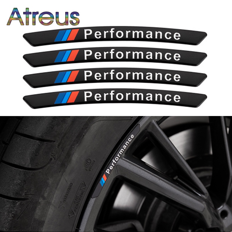 4X Performance Wheels Rims Racing Car M Stickers For BMW G30 G31 E39 ...