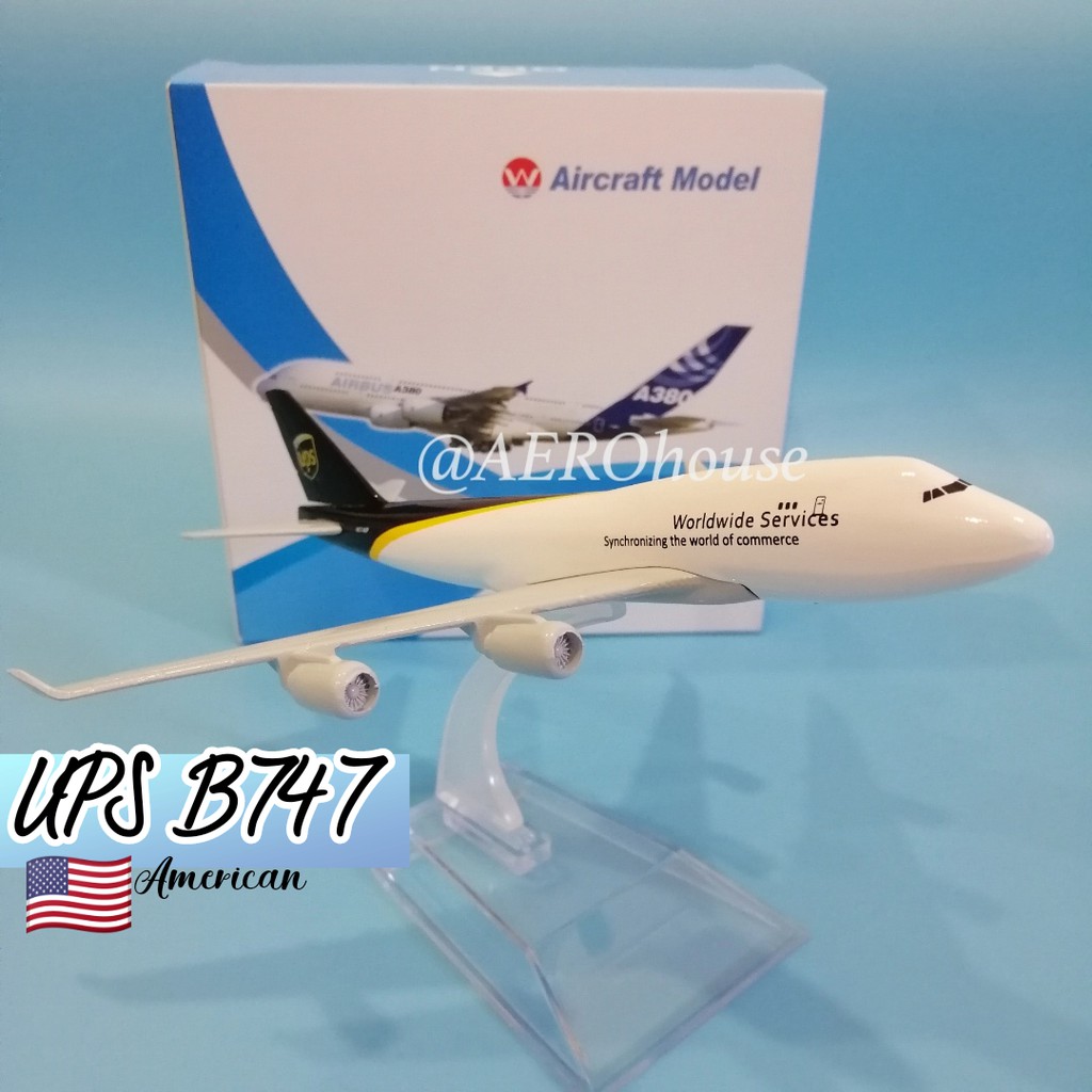 Latest Aeroplane/58 Aircraft Model-UPS B747 | Shopee Malaysia