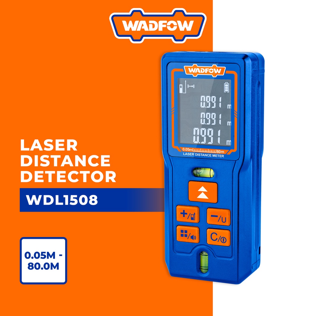 WADFOW Laser Distance Detector With 2 Spirit Bubbles in Horizontal ...