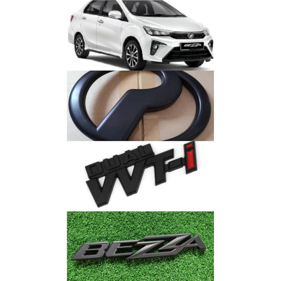 BEZZA Facelift 2020 2023 DUAL VVTi Black Emblems Logo | Shopee Malaysia