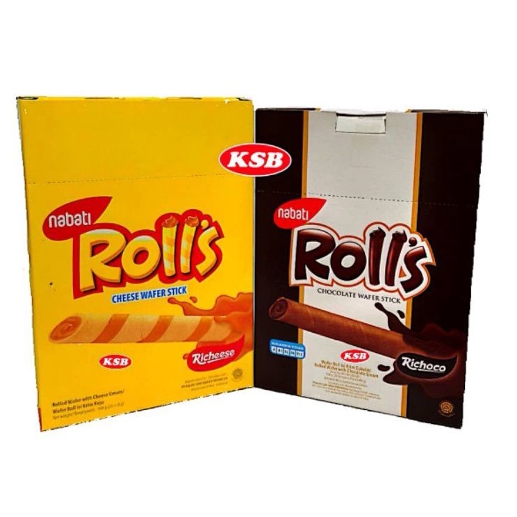 【6g X 20 pcs】Nabati Rolls Cheese Wafer Stick Richoco/Richeese | Shopee Malaysia