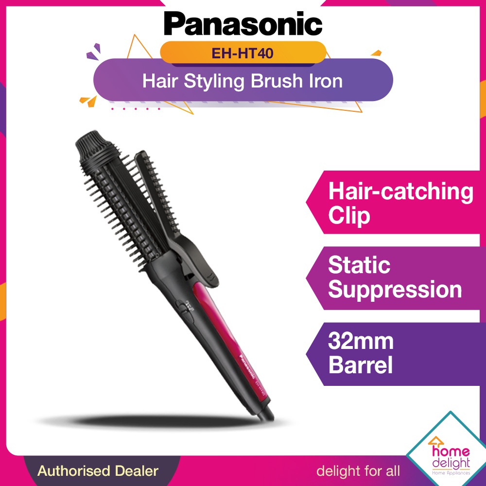 Panasonic Hair Styler Styling Brush Iron [ EH-HT40 ] | Shopee Malaysia