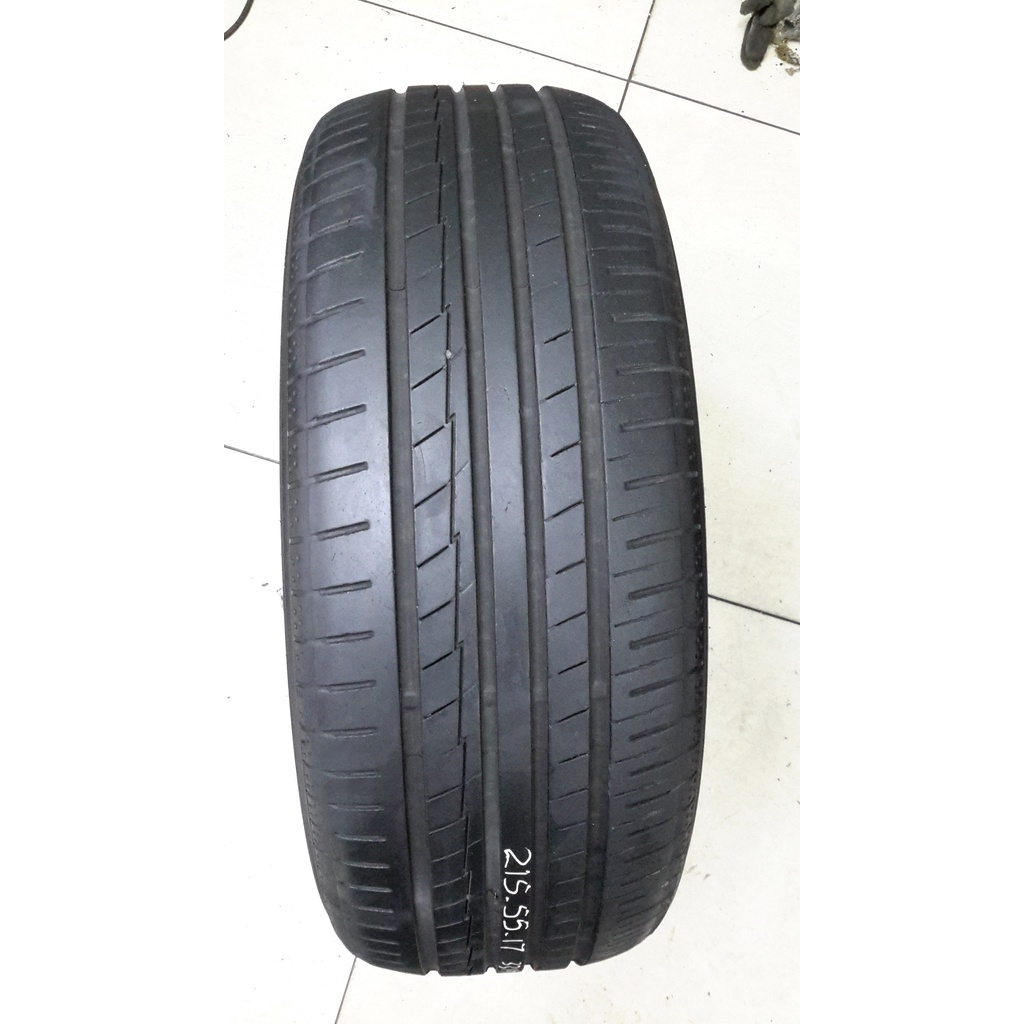 Used Tyre Secondhand Tayar YOKOHAMA BLUEARTH A 215/55R17 70% Bunga Per ...