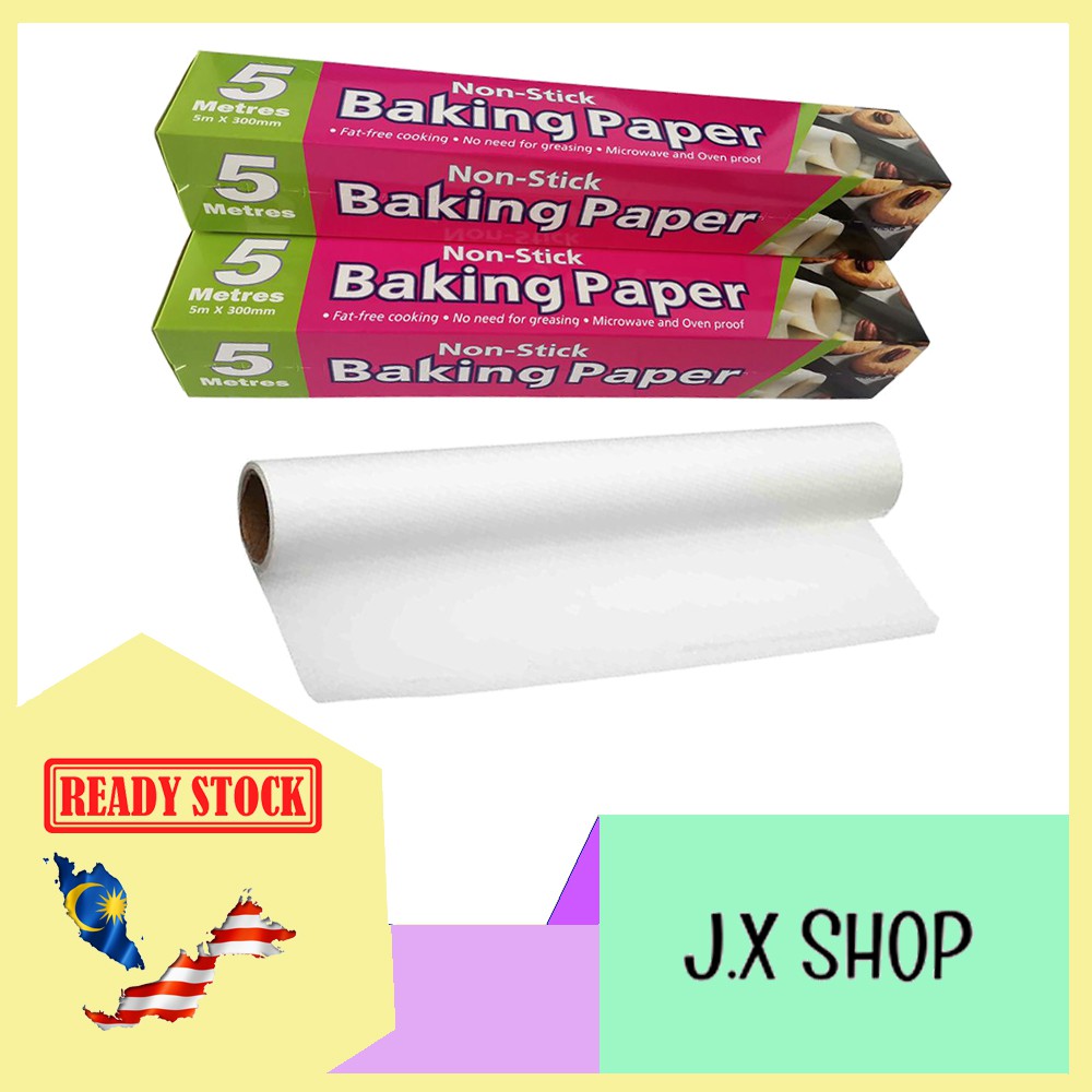 5M Oven Bakeware Baking Cooking Paper Kitchen Baking Paper | Shopee ...