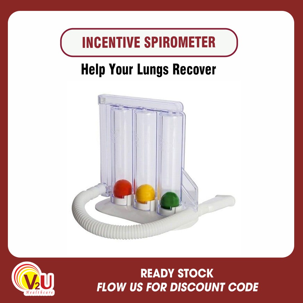 Respiprogram 600-1200cc (3 balls flow incentive spirometer) | Shopee ...