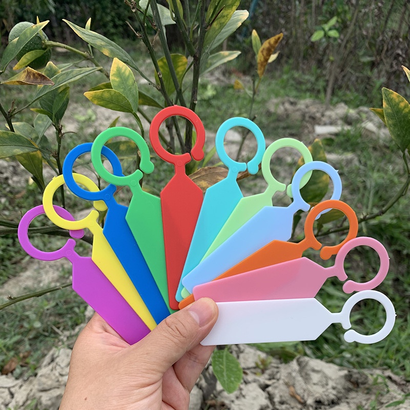 Plant Tag Label Plastic Hanging Long Shape Waterproof Garden Tagging ...