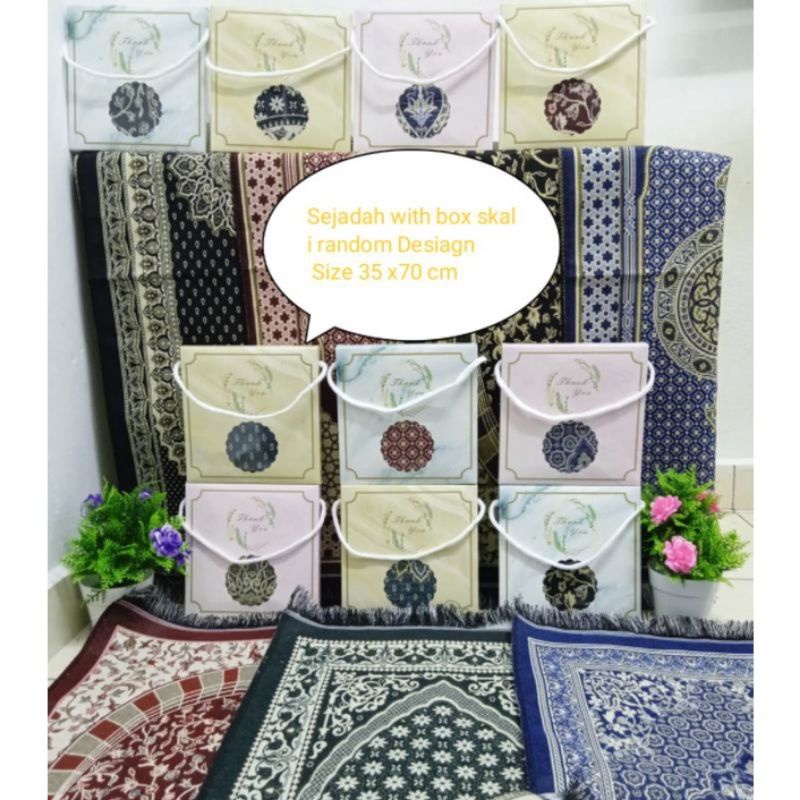 READY STOCK BOX & SKALI Sajadah Muka Tenun Turkey 35cm x 70cm doorgift ...
