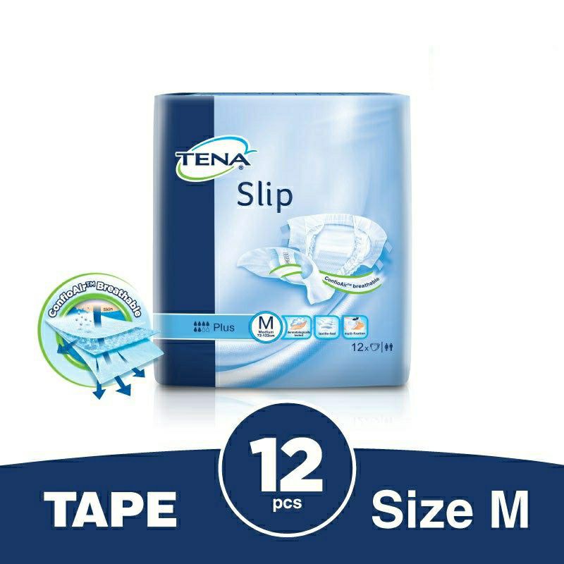 TENA Slip Plus Adult Diapers M size (12pcs) | Shopee Malaysia