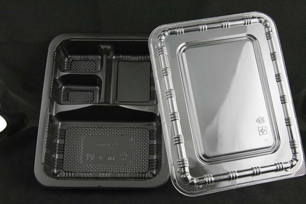 50 Pcs Bento Lunch Box With Lid 4/3/2/1 Compartment PP Plastic ...