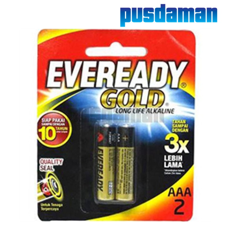 Eveready Gold Alkaline Battery AAA - 2pcs pack | Shopee Malaysia