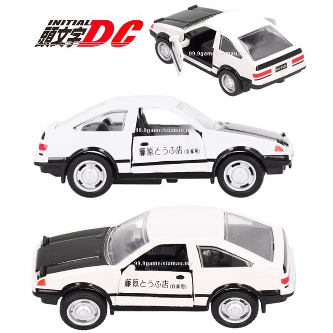 9cm Initial D Toyota AE86 Trueno Alloy Diecast Model Sprinter Drift Car ...
