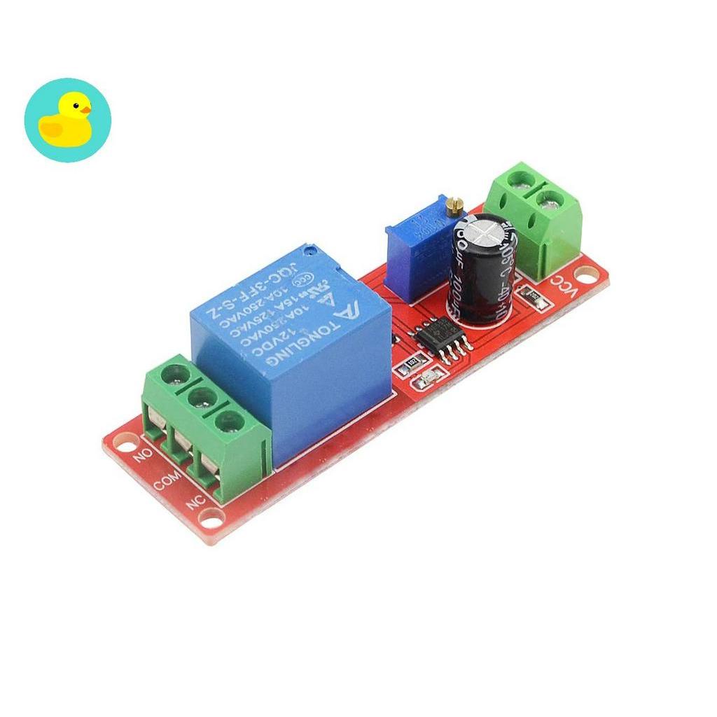 12V Relay Module With NE555 Adjustable Delay Timer Switch 0s -10s ...