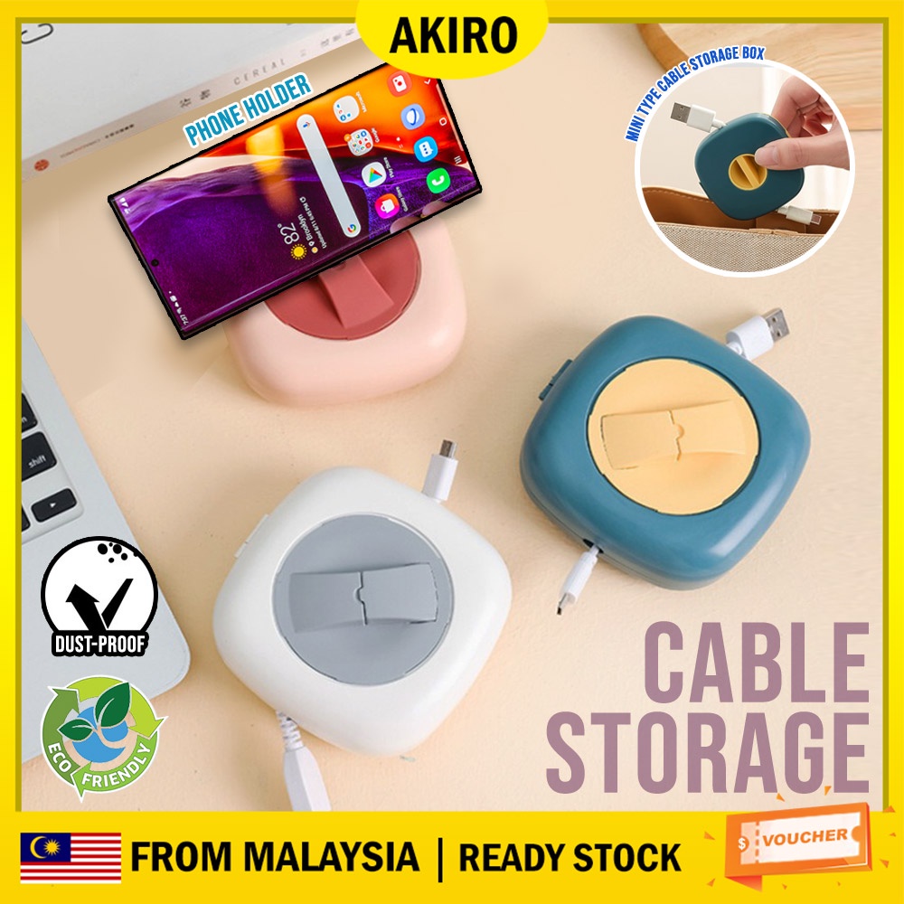AKIRO Cable Organizer Storage Wire Winder Headset Wire Charger USB ...