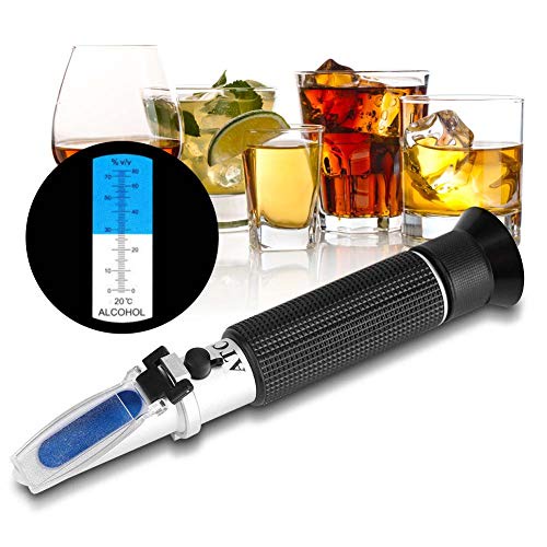 MKR Alcohol Meter Portable Auto Refractometer 0-80 Handheld Atc Brix ...