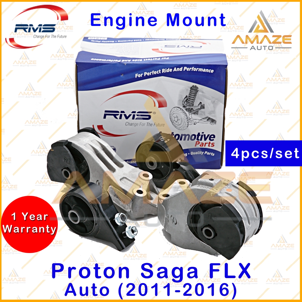 RMS Engine Mounting for Proton Saga FLX Auto (2011-2016) (4pcs/set ...