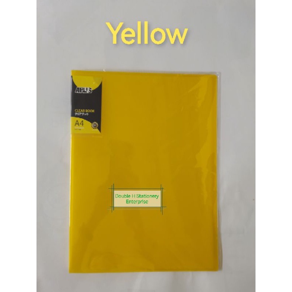 APLUS A4 PP Cover Clear Book 10 / 20 / 30 / 40 Pockets / Clear Holder ...