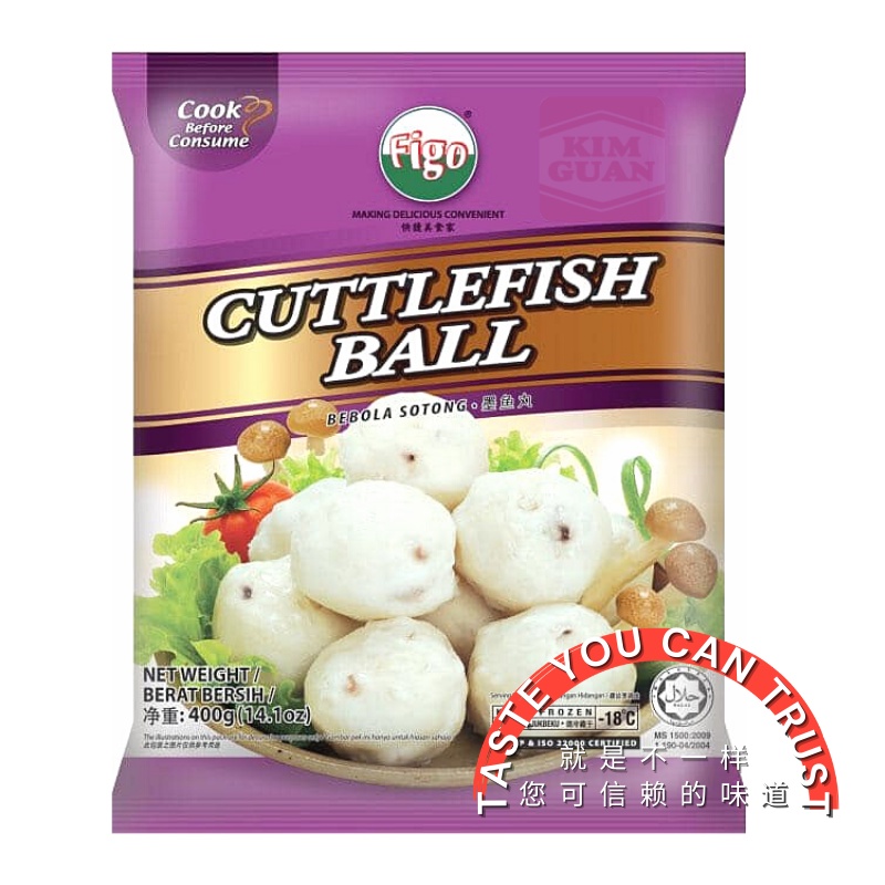 [Kim Guan] Figo Cuttlefish Fish Ball/Bebola Sotong 苏东丸 500g 【HALAL ...
