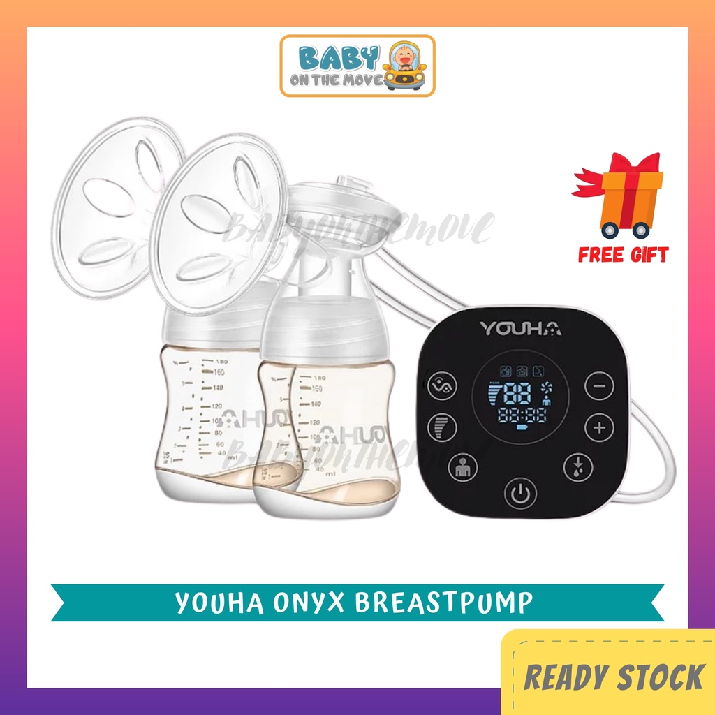 YOUHA Onyx Duo Black Series Electric Double Breast Pump FREE GIFT Original Murah Sabah | Shopee ...