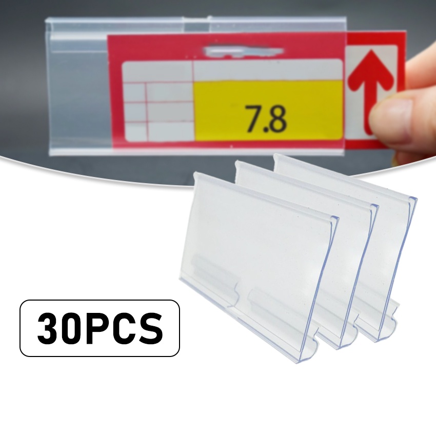 30pcs/set PRICE TAG Mica - PRICE TAG Holder ACRYLIC 4x6 CM - NAME TAG ...