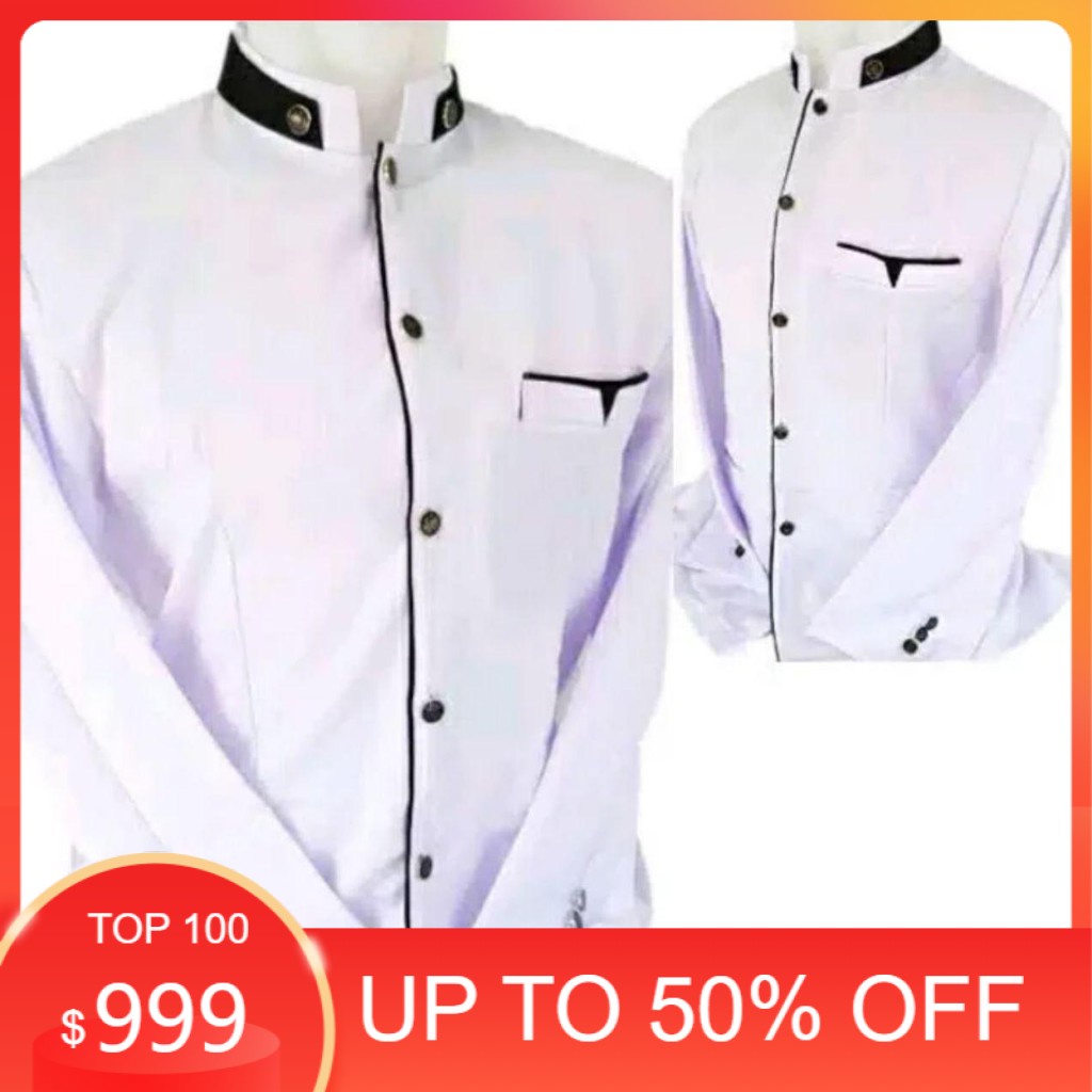 HITAM PUTIH Black List White Jacket - White lis Plain White Jacket ...