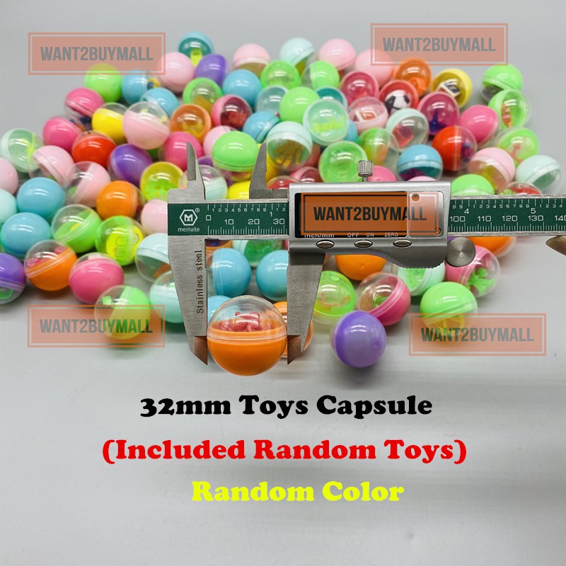 32/45/50mm Plastic Lucky Draw Capsule Ball Suprise Egg With Toys Animal ...