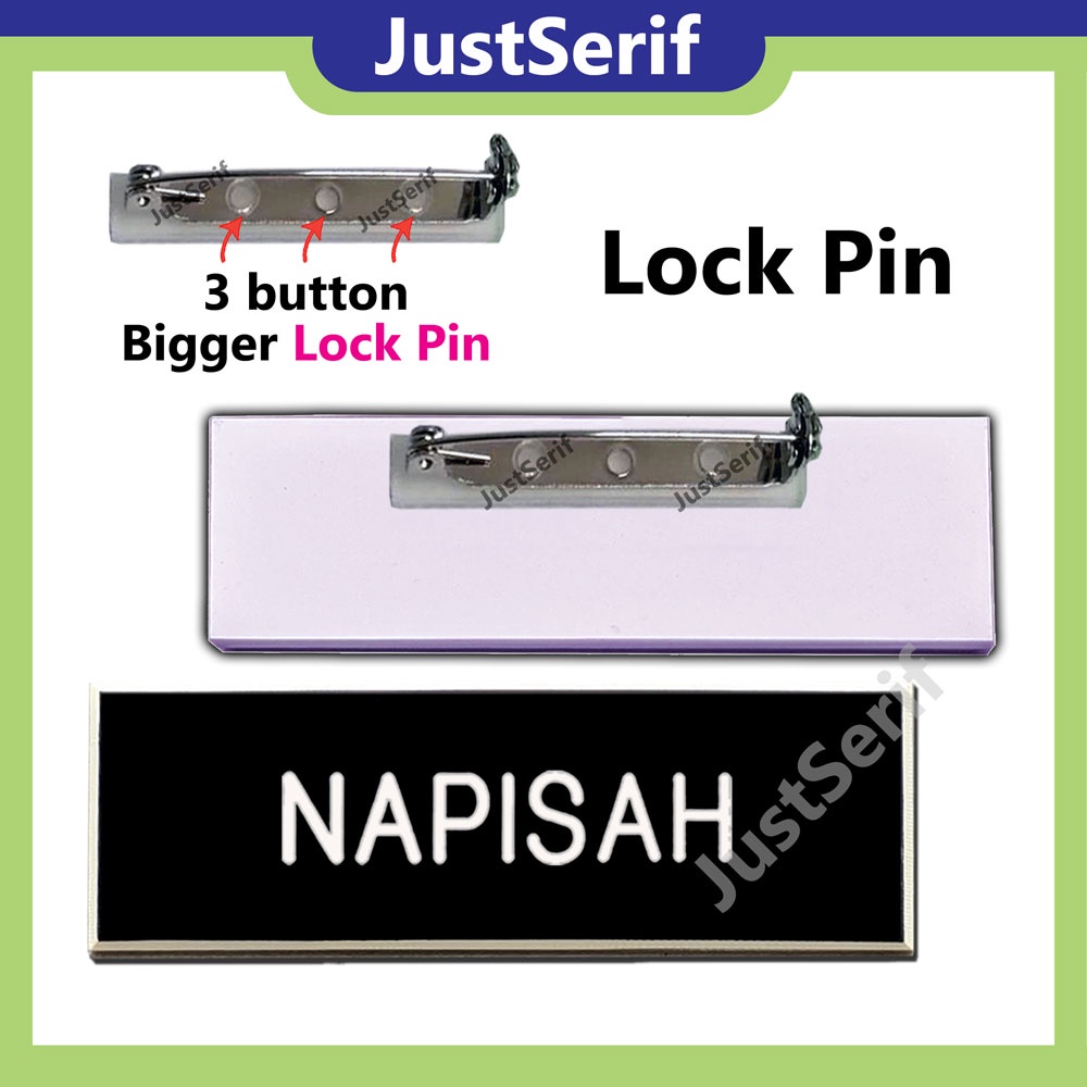 Name Tag MAGNET, NameTag PIN Untuk Tag Nama Sekolah Cikgu, Murid dan ...