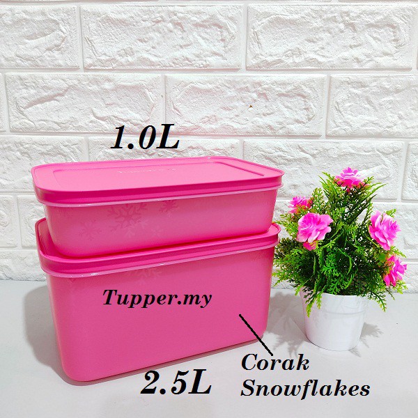 [New Pink]Tupperware Chill-Freez Freeze Medium Snowflake Freezermate FM ...