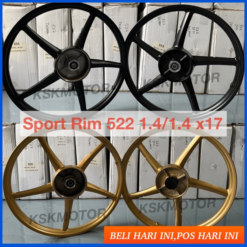 Sport Rim SP522 ENKEI RCB RACING BOY WAVE EX5 DREAM WAVE125 KRISS ...