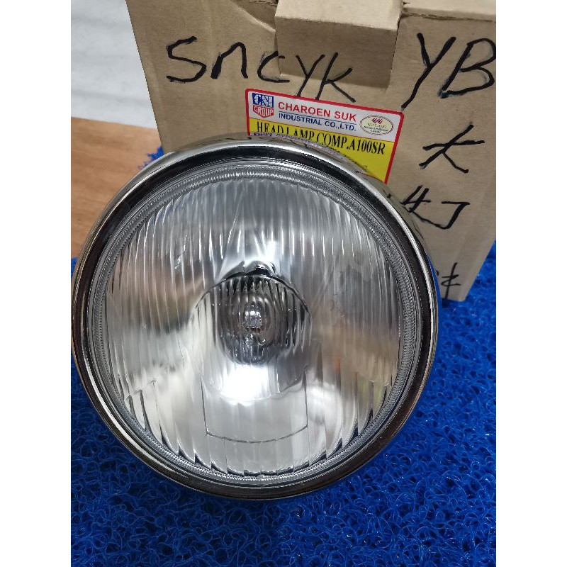 A100 GP100 GP125 TS100 TS125 YB100 HEAD LAMP COMPLETE WITH SOCKET BULB ...