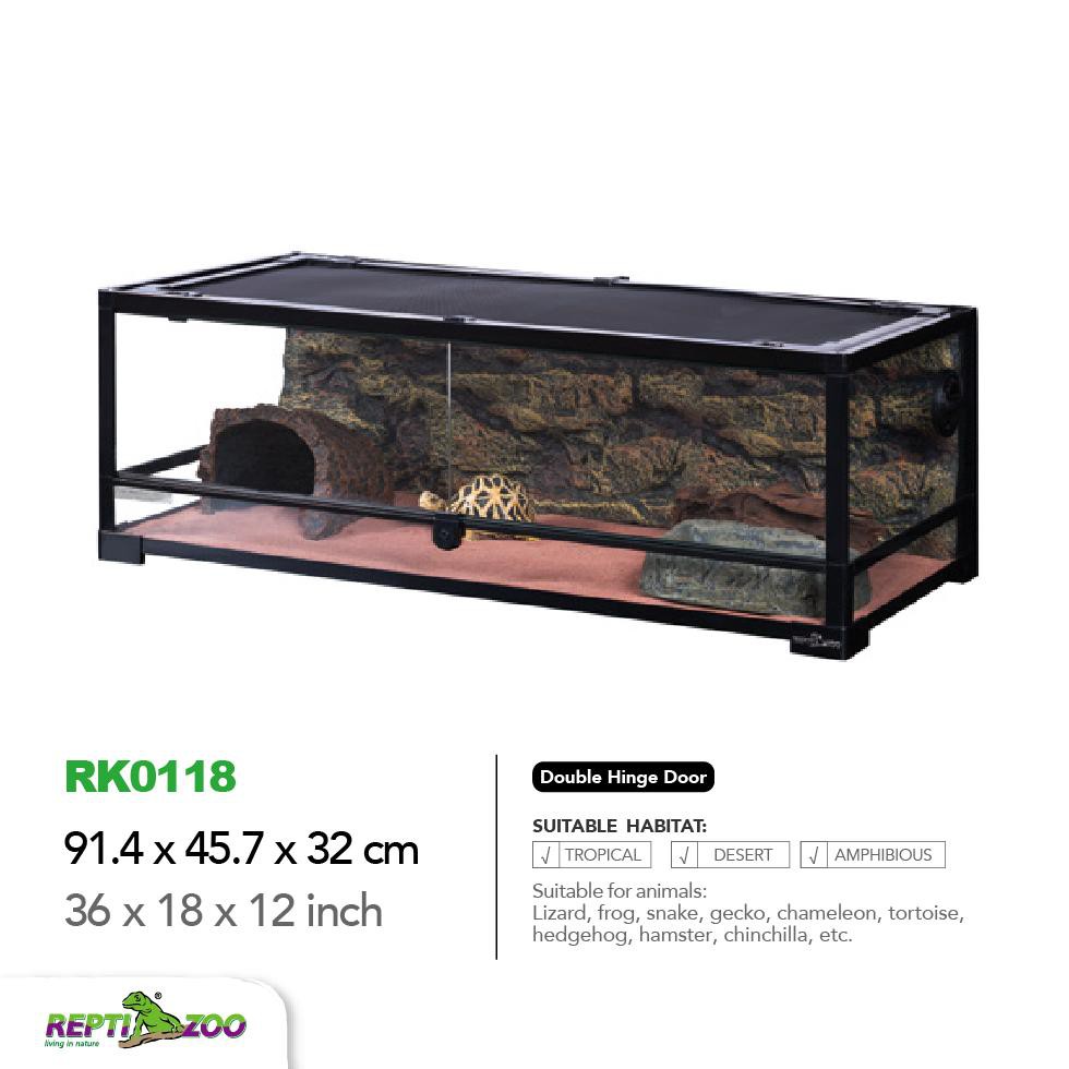Reptizoo stackable reptile terrarium 91.4x45.7x32cm 爬虫饲养箱/ 饲养缸/ 叠层饲养缸 ...