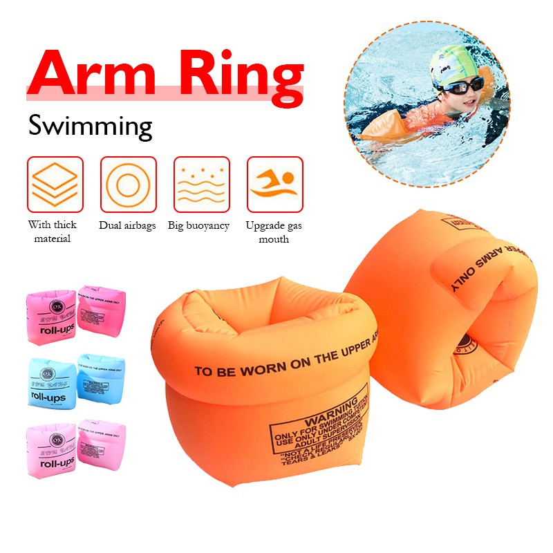 Thickened PVC 2pcs pelampung baby Inflatable Arm swimming float arm ...