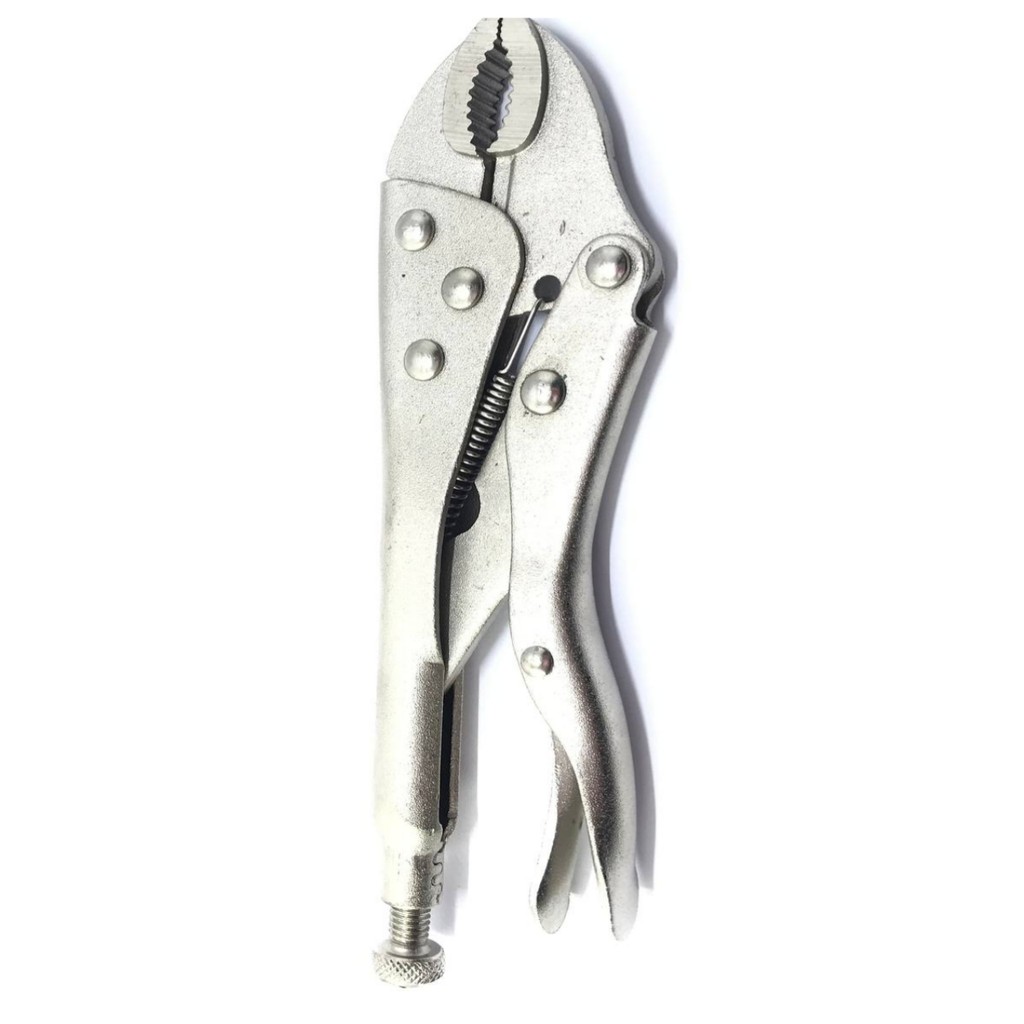 Stainless Steel Locking Gripe Plier Curved Jaw 7''10'' Plier Vice Clamp ...