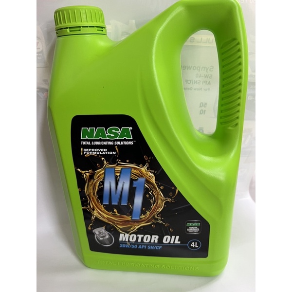 NASA M1 MOTOR OIL 20W50 4L | Shopee Malaysia