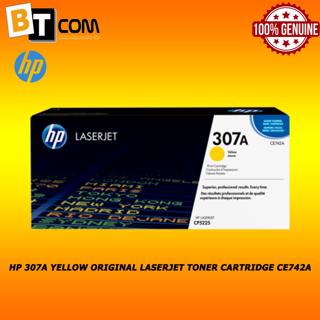 HP 307A Yellow Original LaserJet Toner Cartridge CE742A | Shopee Malaysia