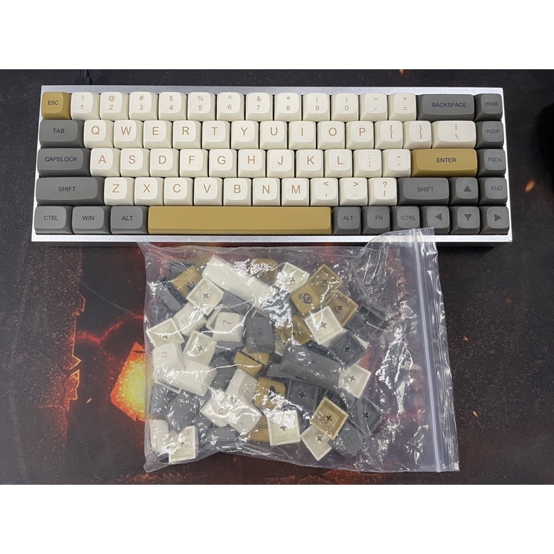 KBDFans Tofu65 (Silver) Kit Fully Assembled with Shimmer XDA Keycap ...