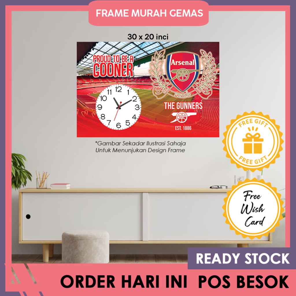 🔥NEW ARRIVAL🔥 FB ARSENAL | FRAME JAM ARSENAL THE GUNNERS | Shopee Malaysia