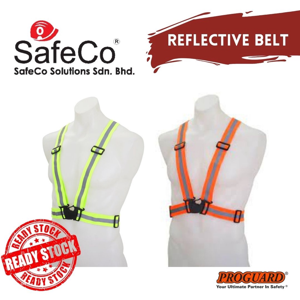 PROGUARD Reflective Safety Belt / Tali Pinggang Keselamatan Reflektif ...
