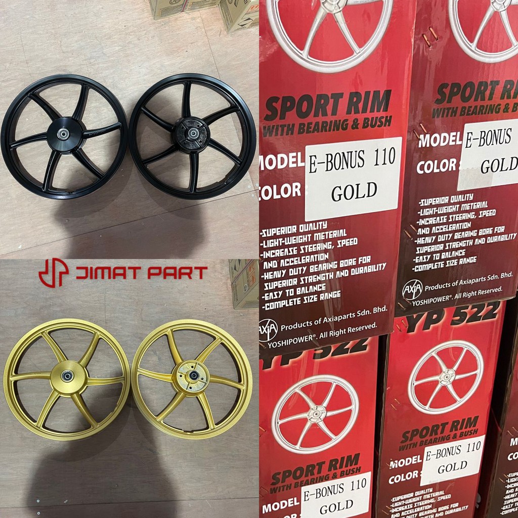 SPORT RIM SP522 EBONUS ESMART 110 LINING YP522 6 BATANG SYM E BONUS 110 ...