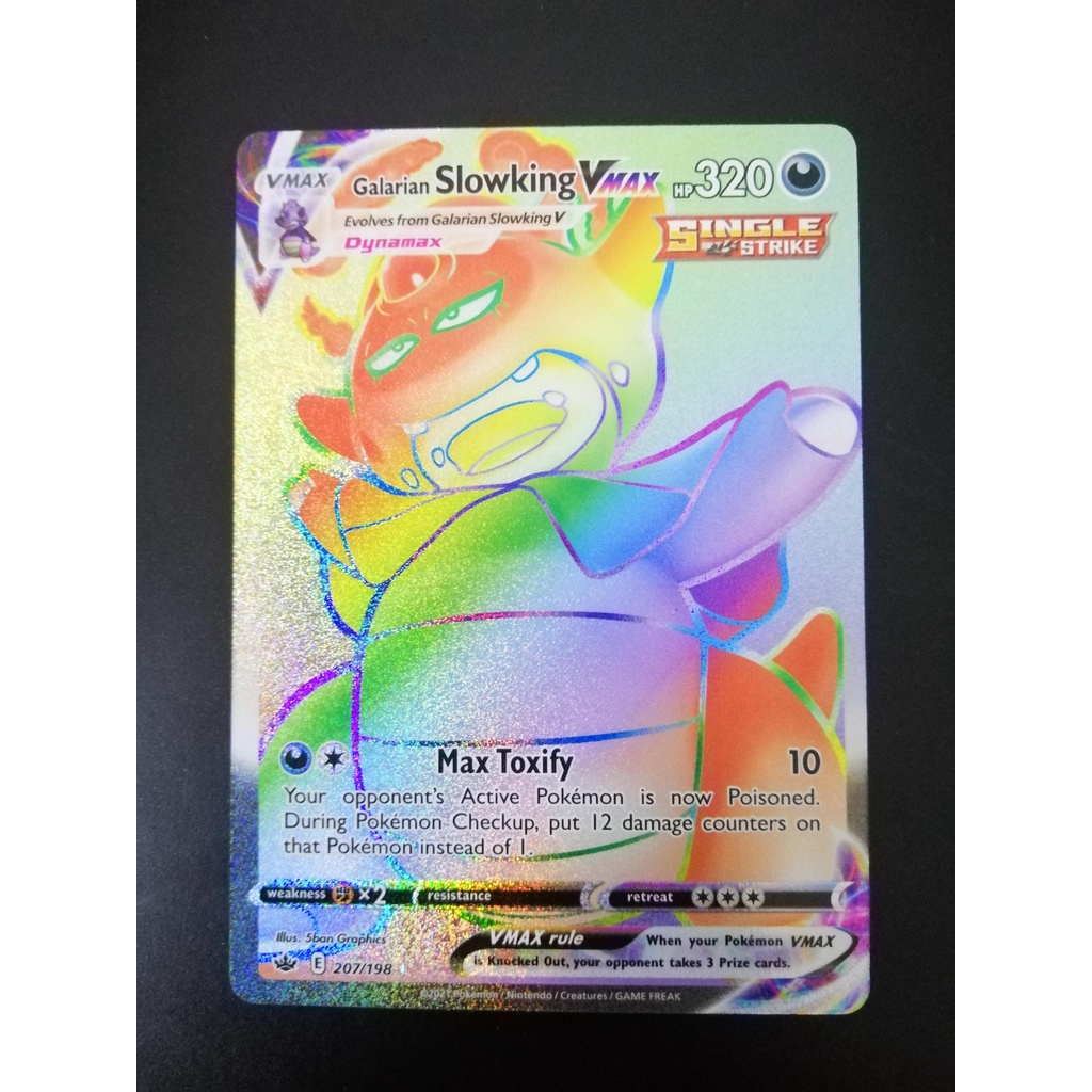 Galarian Slowking VMAX - 207/198 - Hyper Rare | Shopee Malaysia