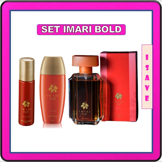 ISAVE CUTE SET IMARI BOLD 3 IN 1 (PERFUME 50ML + DEODORANT 40ML + PURSE ...