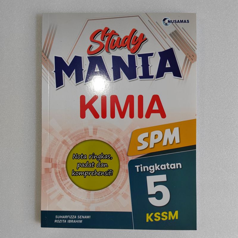 [2022] Buku Rujukan Study Mania Kimia SPM Tingkatan 5 KSSM | Shopee ...