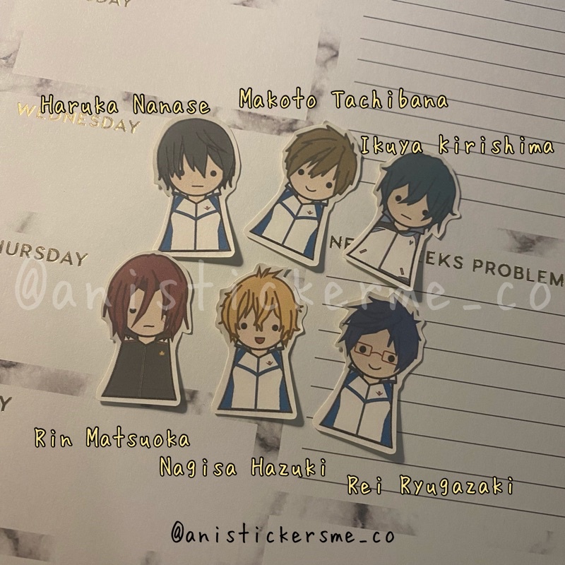 Free! Anime Stickers *x3 for each character | Shopee Malaysia