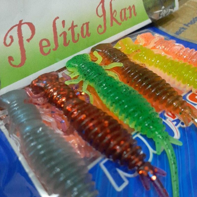 1 pcs Soft plastic minnow bait Cengkerik sp saiz Zman untuk baung ...